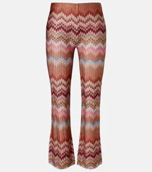 Missoni Zigzag High-rise Cropped Slim Trousers