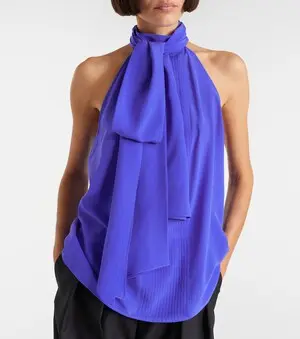 TOM FORD Halter Neck Silk Blouse