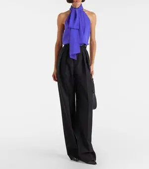 TOM FORD Halter Neck Silk Blouse