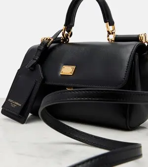 Dolce & Gabbana My Sicily Small Leather Tote Bag