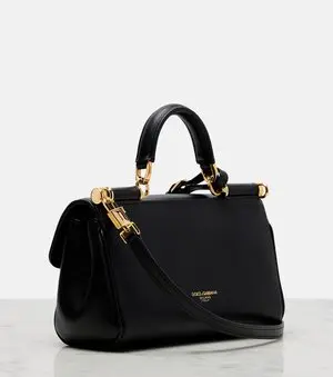 Dolce & Gabbana My Sicily Small Leather Tote Bag
