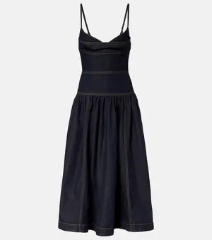 Zimmermann Denim Midi Dress - Blue