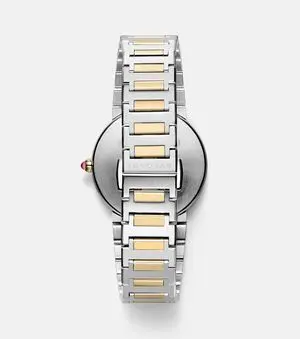 BVLGARI Embellished 33mm 18kt Gold And Stainless Steel Watch