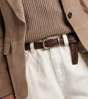Brunello Cucinelli Braided Leather Belt