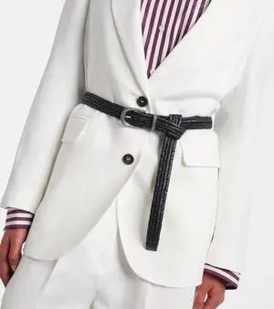 Brunello Cucinelli Braided Leather Belt