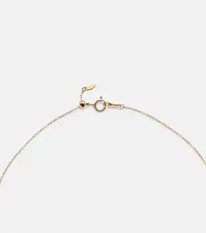PERSEE 18kt Yellow Diamond Lucky Charm Necklace
