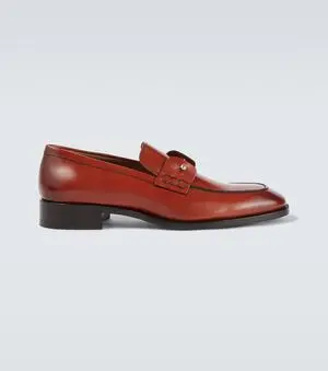 Christian Louboutin Metallic Loafers For Men