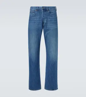 Valentino Garavani Mid-rise Straight Leg Jeans - Blue