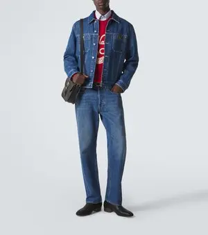 Valentino Garavani Mid-rise Straight Leg Jeans - Blue