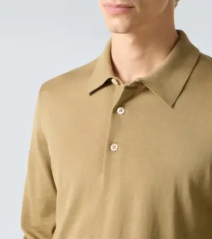 TOM FORD Cotton Polo Sweater - Beige