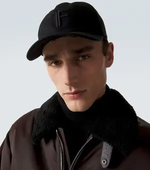 TOM FORD Embroidered Cotton Baseball Cap - Black