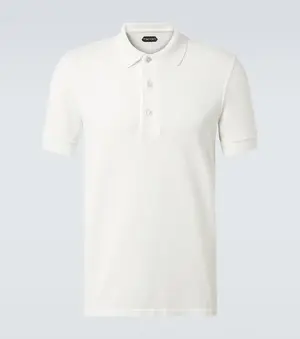 TOM FORD Jersey Polo Shirt White