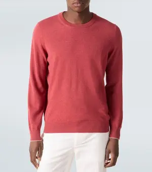 Brunello Cucinelli Cashmere Crewneck Sweater - Red