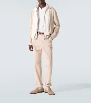 Brunello Cucinelli Cotton And Silk Henley Shirt