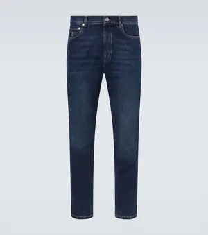 Brunello Cucinelli Mid-rise Slim Jeans - Blue