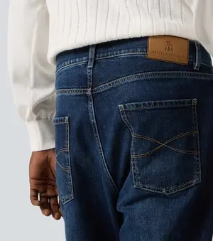 Brunello Cucinelli Mid-rise Slim Jeans - Blue