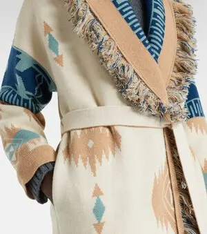 Alanui Icon Jacquard Virgin Wool Cardigan - Multicoloured