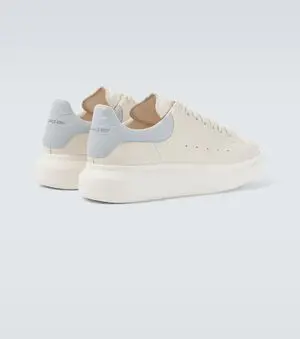 Alexander McQueen Oversized Leather Lace-up Sneakers