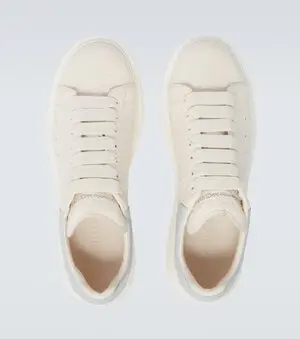 Alexander McQueen Oversized Leather Lace-up Sneakers