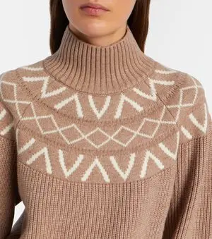 Varley Marcie Ribbed-knit Turtleneck Sweater - Beige