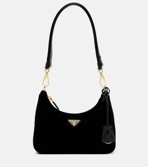 Prada Re-edition Mini Velvet Shoulder Bag