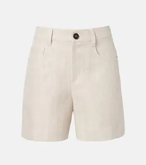 Brunello Cucinelli High-rise Bermuda Shorts - Beige