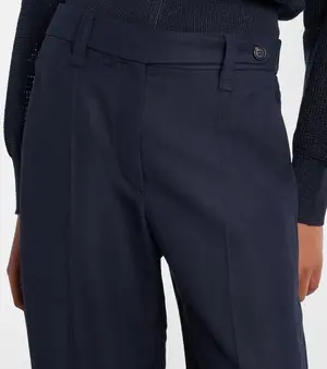 Brunello Cucinelli Cropped Wide-leg Pants