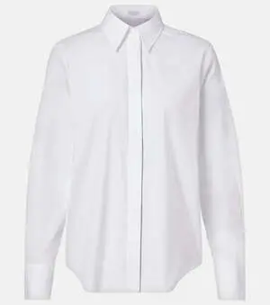 Brunello Cucinelli Monili Cotton-blend Poplin Shirt