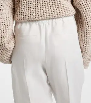 Brunello Cucinelli Mid-rise Straight Leg Trousers