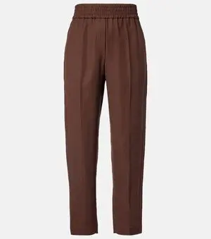 Brunello Cucinelli Mid-rise Straight Leg Pants
