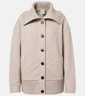 Varley Tammy Cotton-blend Jersey Jacket - Beige