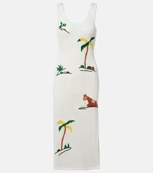 Staud Luma Embroidered Cotton Beach Cover-up - White