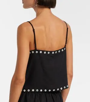 Staud Kirra Linen-blend Tank Top