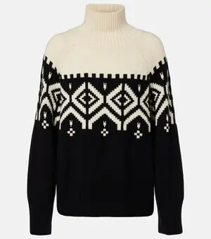 Altuzarra Fair Isle Wool Turtleneck Sweater - Black