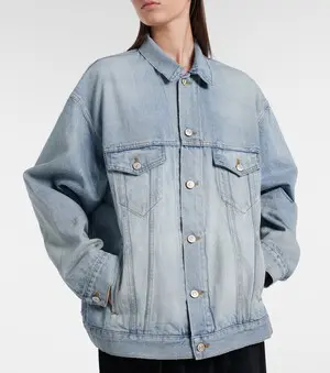 Balenciaga Logo Denim Jacket