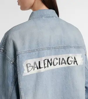 Balenciaga Logo Denim Jacket