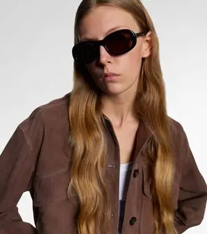Brunello Cucinelli Oval Sunglasses
