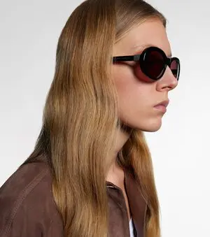 Brunello Cucinelli Oval Sunglasses