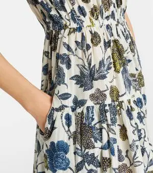 Ulla Johnson Kairi Gathered Midi Dress - White