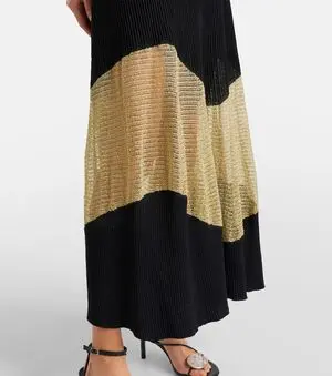 Ulla Johnson Roanne Knitted Lame Maxi Dress