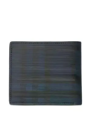 Burberry Checkered Wallet - Blue