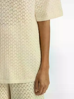 12 STOREEZ Cotton Knit Polo Top