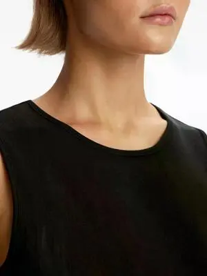 12 STOREEZ Crew-neck Sleeveless Top - Black