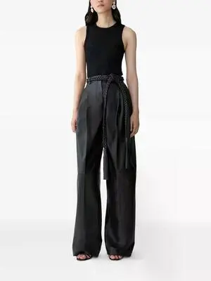 Carolina Herrera Ribbed Knit Tank - Black