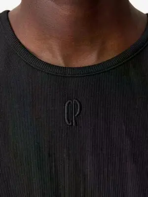 Claudie Pierlot Embroidered Logo Ribbed Tank Top