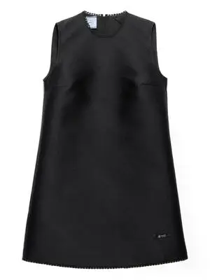 Prada Scuba Mini-dress With Lace Collar