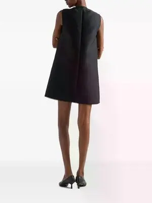 Prada Scuba Mini-dress With Lace Collar