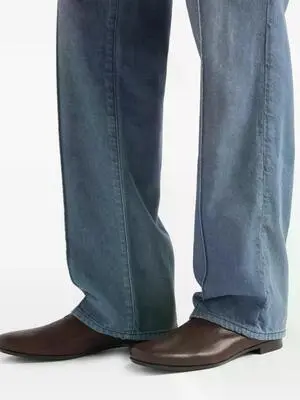 Prada Round Toe Leather Chelsea Boots