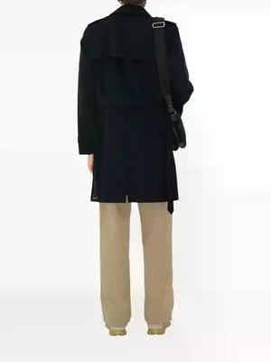 Burberry Kensington Double-breasted Trench Coat - Blue
