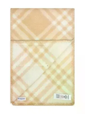 Burberry Check Wool Scarf - Neutrals